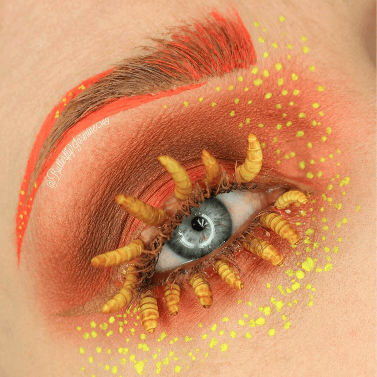 Unik Sekaligus Seram, Makeup Artist Ini Menggunakan Serangga Asli dalam ...