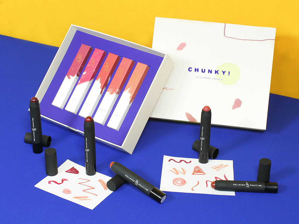 Review: Rollover Reaction CHUNKY! Lip & Cheek Crayons, Produk Ready-To ...