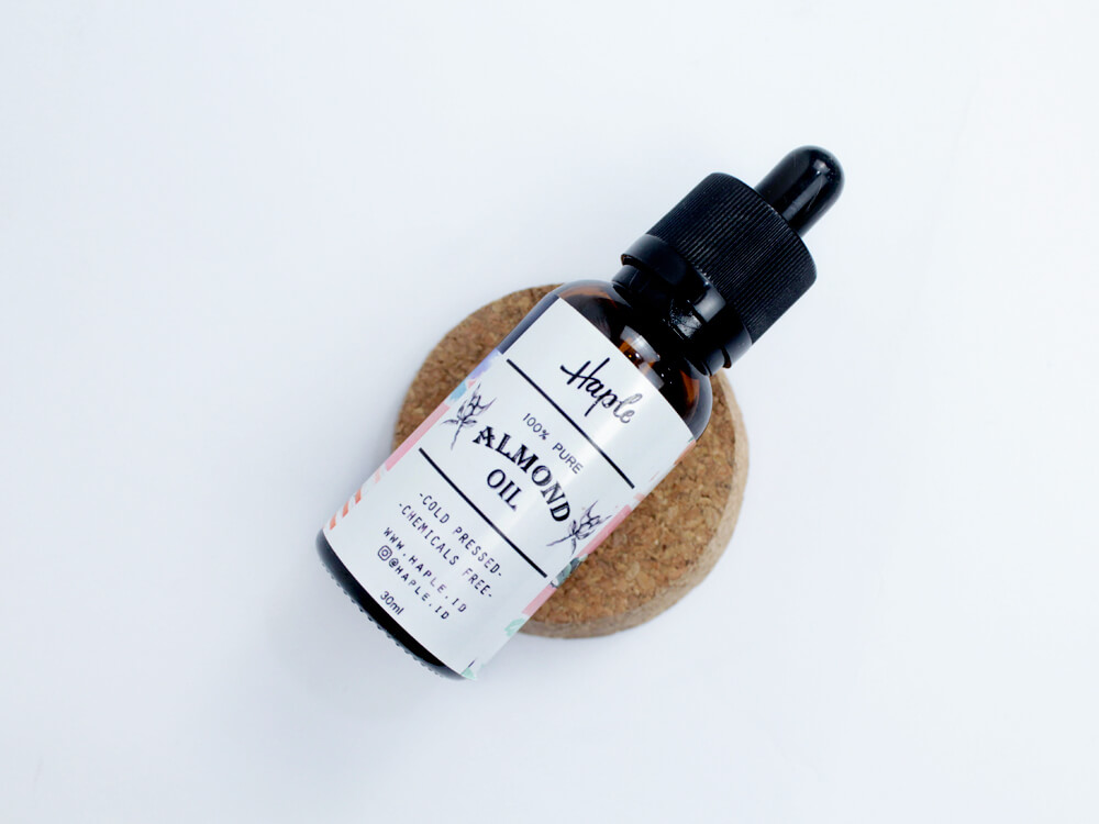 Review: Haple Natural Skin Care 100% Pure Almond Oil, Produk Skin Care ...
