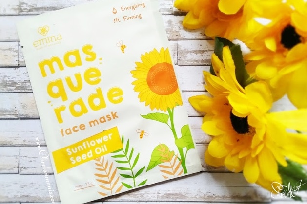 Review: Sheet Mask Buatan Lokal, Emina Masquerade Face Mask Sunflower ...